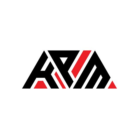Kpm Triangle Letter Logo Design With Triangle Shape Kpm Triangle Logo