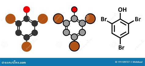 Tribromophenol Tbp 246 Tribromophenol Molecule Used As Fungicide
