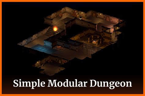 Simple Modular Dungeon 3d Dungeons Unity Asset Store
