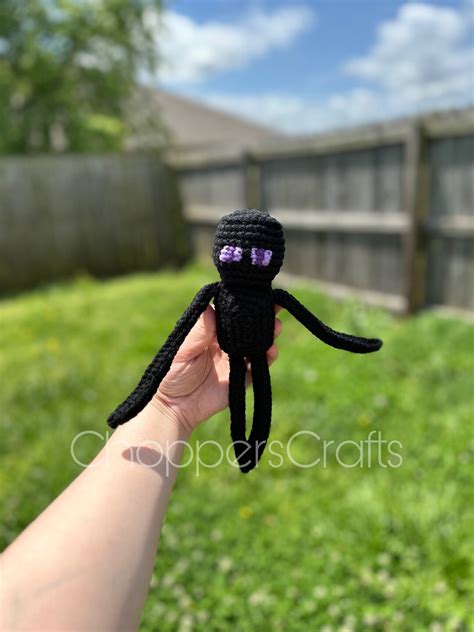 Crochet Minecraft Enderman Plush Toy Etsy