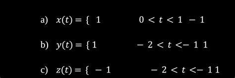 Find The Fourier Transform Of The Following Signals