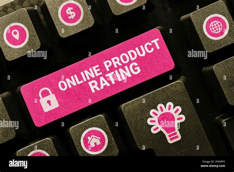 Sign Displaying Online Product Rating Internet Concept Feedback On
