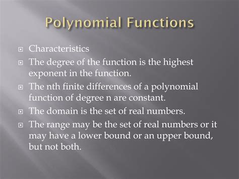 Ppt Polynomial Functions Powerpoint Presentation Free Download Id