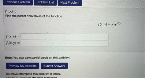 Solved Previous Problem Problem List Next Problem 1 Point