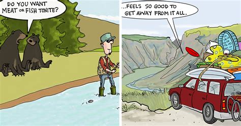 My 16 Comics That Show The Great Outdoors Is Not For Everyone Bored Panda