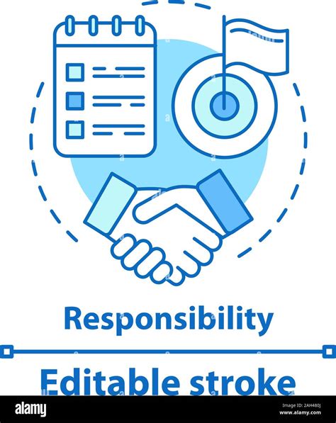 Responsibility Concept Icon Trust Idea Thin Line Illustration