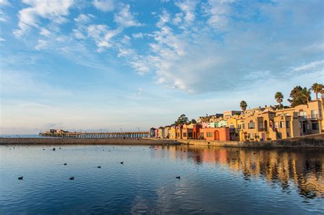 Sunset At Capitola Village Capitola Santa Cruz County California Usa