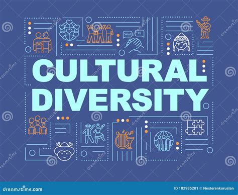 Multiculturalism Word Concepts Banner Stock Vector Illustration Of Linear Logo 182985201