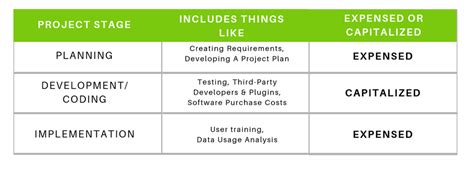 Software Capitalization Rules