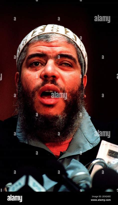 Sheikh Abu Hamza Al Masri January 1999at His Press Conference At The Conway Hall In London Stock