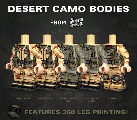 Tmc Desert Camo Bodies Custom Lego Minifigures