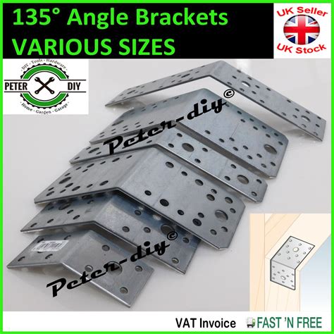 Galvanised Corner Brace 135 Degree Angle Bracket Joist Timber Mending