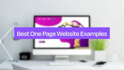Best One Page Website Examples Design And Layout Tips