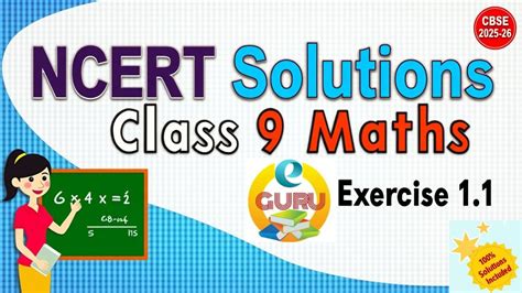 Ncert Solutions Class 9 Maths Chapter 1 Exercise 11 E Guru