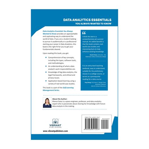 Data Analytics Essentials You Always Wanted To Know Vibrant Publishers Llc