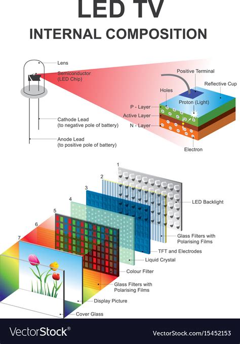 Internal Composition Led Structural Royalty Free Vector