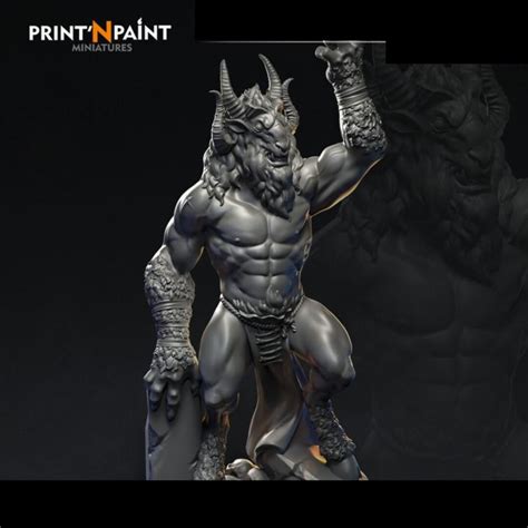 Baphomet Demon Lord Miniature Dungeons And Dragons Rpg Monster Für
