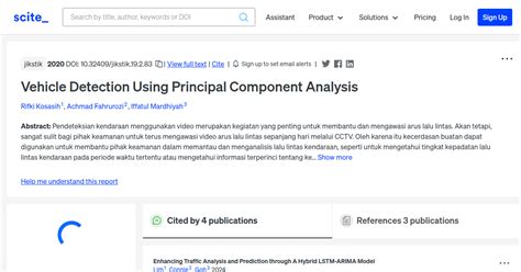vehicle detection using principal component analysis