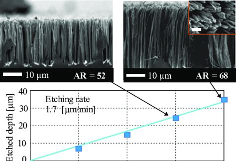 High Aspect Ratio Si Nanostructure A Hexagonally Packed Monolayer Of