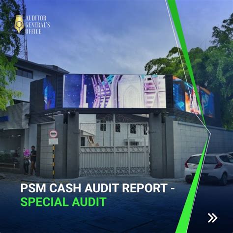 Auditor Generals Office Maldives On Linkedin Psm Cash Audit Report Special Audit
