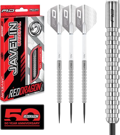 Red Dragon Javelin Original Tungsten Darts Set With Dart Flights And