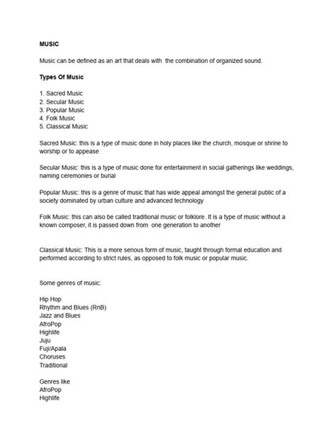 Performance Workshop 1 Pdf Tempo Musical Instruments