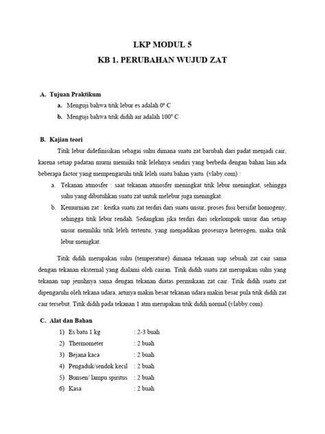 Lkp Titik Lebur Es Pdf