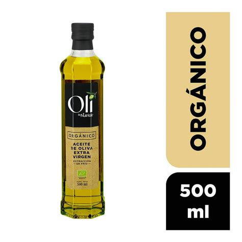 Aceite De Oliva Nutrioli Oli Extra Virgen Orgánico 500 Ml Bodega