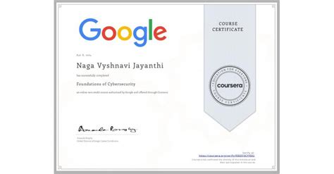Vyshnavi Jayanthi On Linkedin Completion Certificate For Foundations