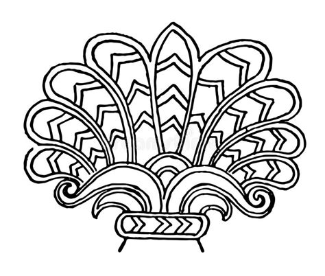 Assyrian Ornament Is A Winged Disk Motive Vintage Engraving Stock