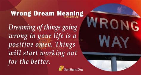 Meaning Of Being Wrong In Your Dream Interpretation And Symbolism Sunsignsorg