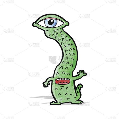 卡通奇怪的外星人