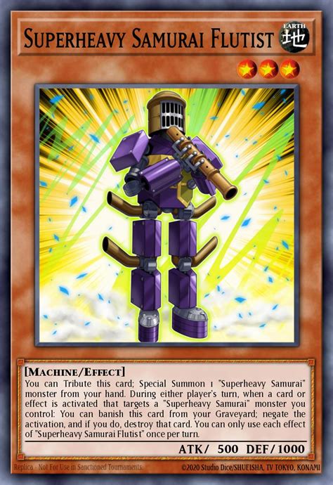 Superheavy Samurai Flutist Yu Gi Oh Card Database Ygoprodeck