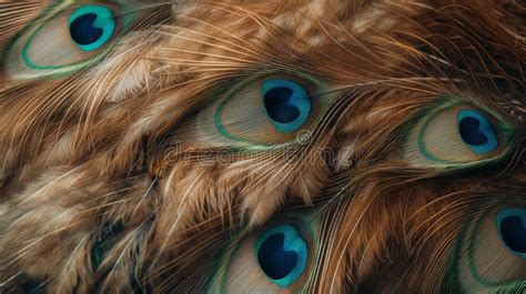 Peacock Features As Backgound Stock Illustration Illustration Of