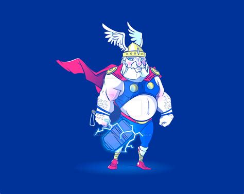 Fat Thor By Gaspersenna On Deviantart