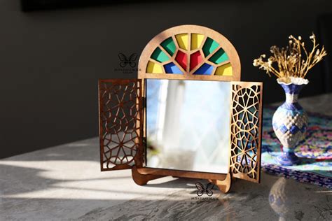 Handmade Persian Haft Sin Mirror Persian New Yearpersian Mirror Haft