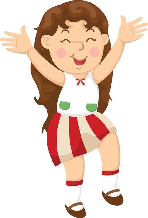 Young Girl Dancing 3115768 Vector Art At Vecteezy