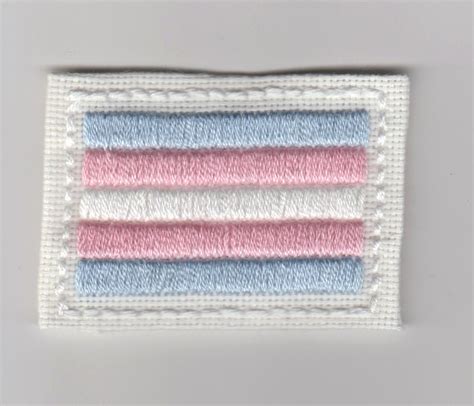Transgender Pride Flag Embroidered Patch Etsy