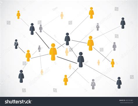 Human Connection Abstract Human Connection Human Stock Vector Royalty Free 403181881