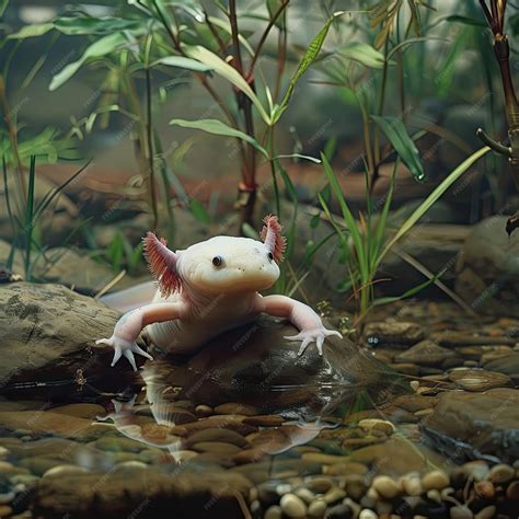 Premium Photo Axolotl In Its Natural Aquatic Habitat