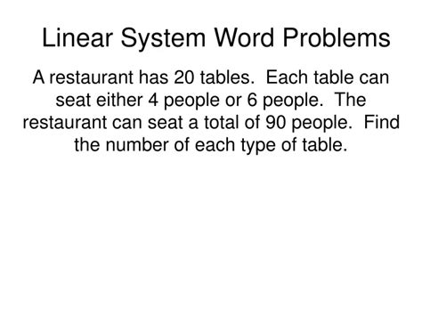 Ppt Linear System Word Problems Bundle Powerpoint Presentation Free