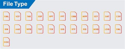 Premium Vector File Type Vector Icons