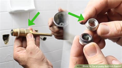 How To Fix A Leaky Bathtub Faucet With Pictures Wikihow