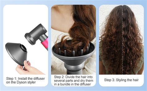 Diffuser And Adaptor Magnetic Attachment For Dyson Airwrap Styler Converting Curling Styler To A