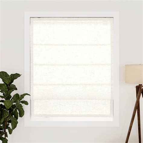 Lustrowin Custom Cordless Roman Window Shades Light