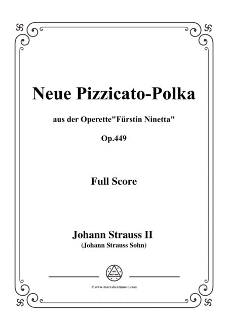 Johann Strauss Ii Neue Pizzicato Polkaop449for Orchestra Arr Msm