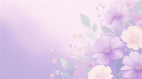 Classy Pink Background With Aesthetic Delicate Flowers Slidescorner