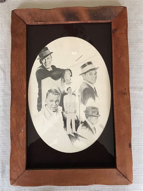 Frank Sinatra Collage Picture 1975 By Artist Banoe Framed 4703462908