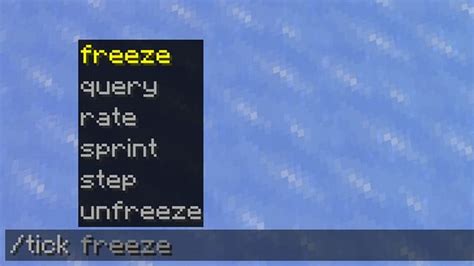 How To Freeze Time In Minecraft