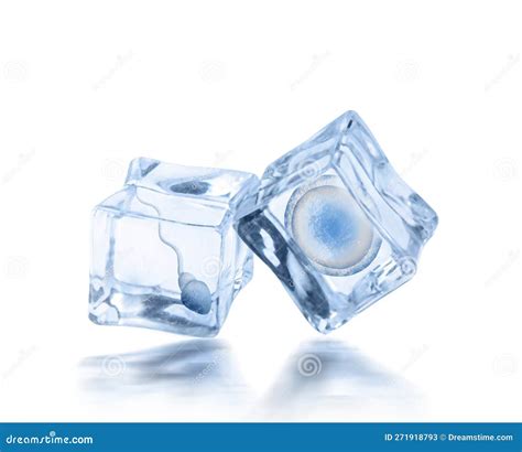 Cryopreservation Sperm Freezing Storage In Capillary Tube Stock Image